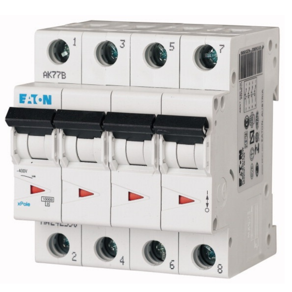 Eaton PLSM-C16/4-MW Miniature Circuit Breaker 16Amps, 4poles