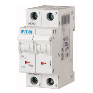 Eaton PLSM-C20/2-MW Miniature Circuit Breaker MCB 20 Amps 2 Pole